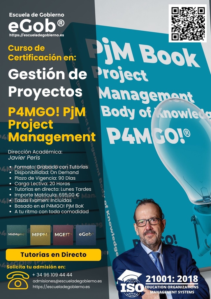 P4MGO!® (PjM) Project Management | Escuela de Gobierno eGob®